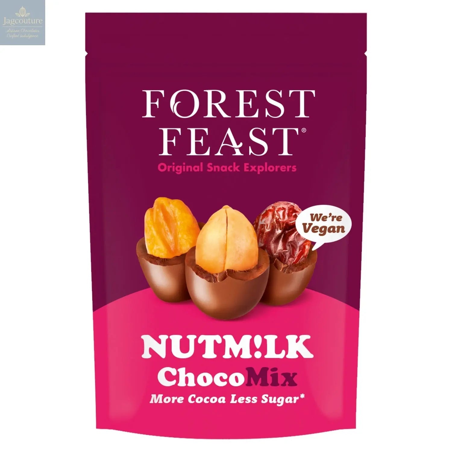 Forest Feast Nutm!lk Choco mix in share pack – Jag Couture Chocolates