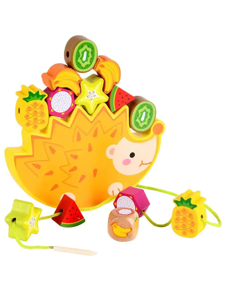 Hedgehog Fruit Balance Building Blocks Cartoon Heap Tower Jenga Large ...
