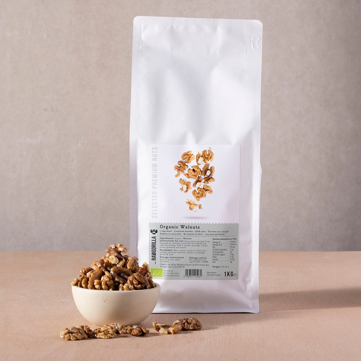 Organic Walnuts - RAWGORILLA - 1kg – Jag Couture Chocolates
