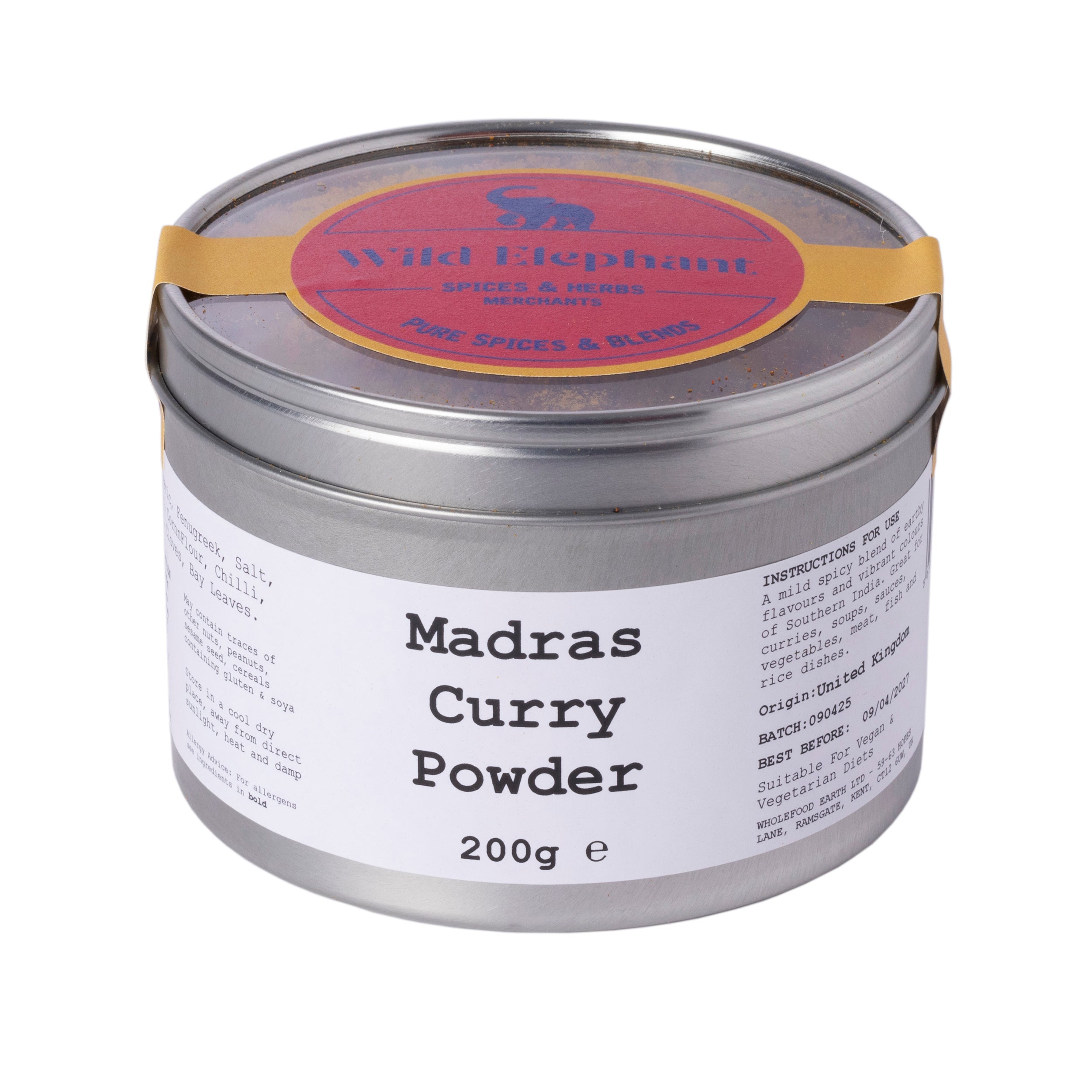 Madras Curry Powder - Wild Elephant – Jag Couture Chocolates