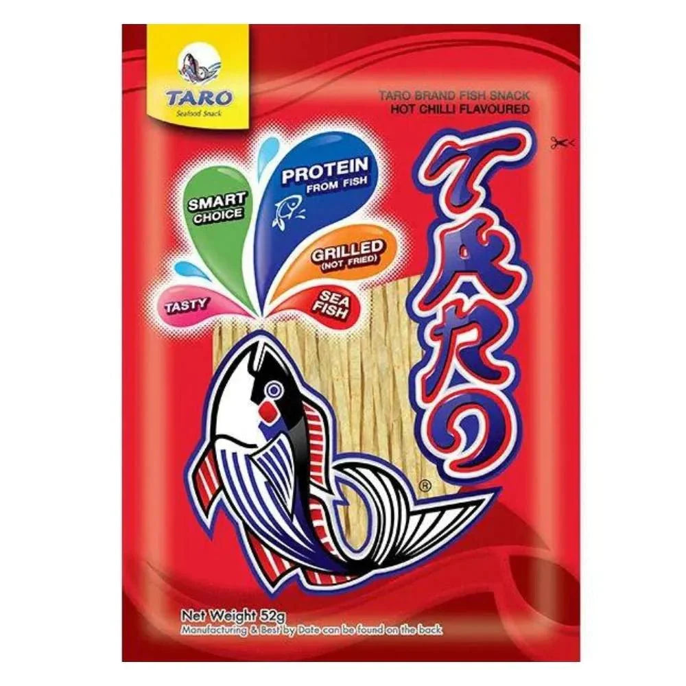 TARO BRAND Fish Snack Hot Chilli Flavour 52g – Jag Couture Chocolates